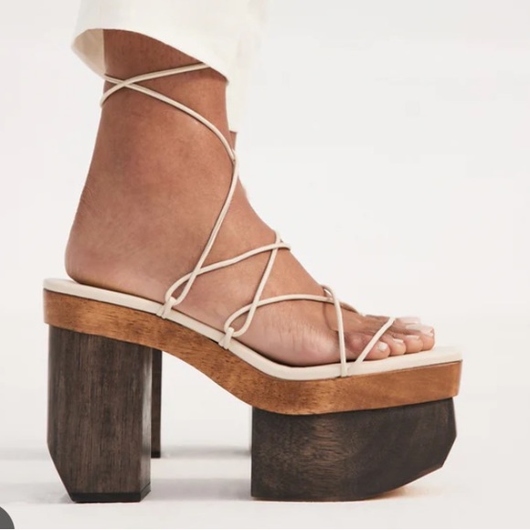 cult gaia | Shoes | Cult Gaia Womens White Kiki Platform 38 New | Poshmark